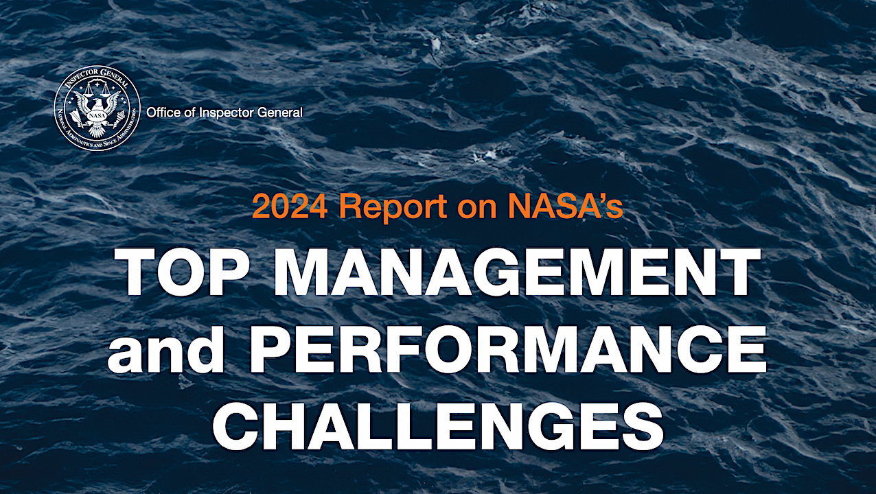 OIG: NASA’s Top Management And Performance Challenges - NASA Watch