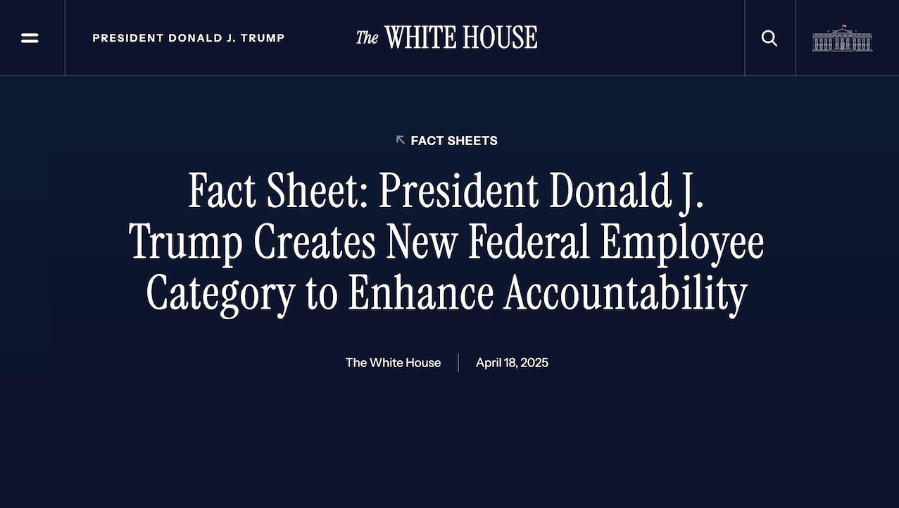 Schedule F Implementation Is Underway - NASA Watch