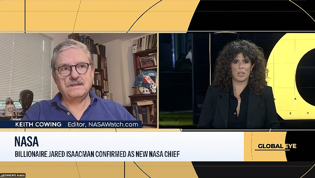 NASAWatch On i24 In Israel: Jared Isaacman - NASA Watch